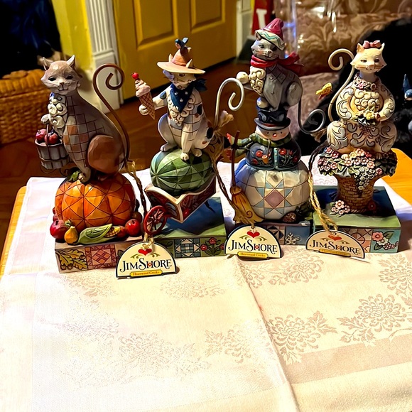 Jim Shore | Accents | Four Of Jimmy Shore Heartwood Creek Figurines ...